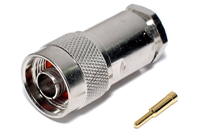 N CONNECTOR MALE SOLDERABLE RG58 SHI - PARTCO